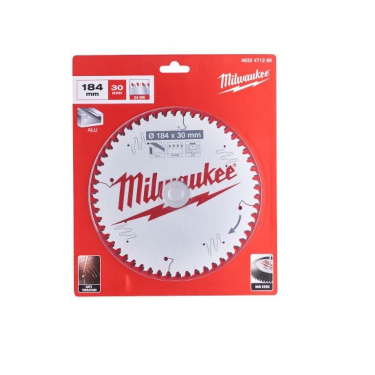 Milwaukee List testere za aluminijum, čist rez, 184 x 30 mm, 54 zuba, 4932471299