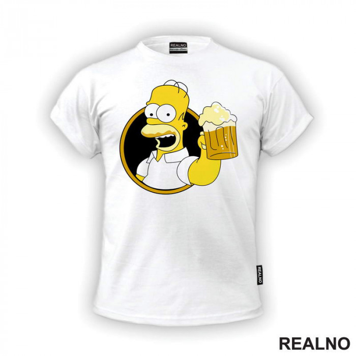 HOMER SA PIVOM - THE SIMPSONS - SIMPSONOVI - MAJICA