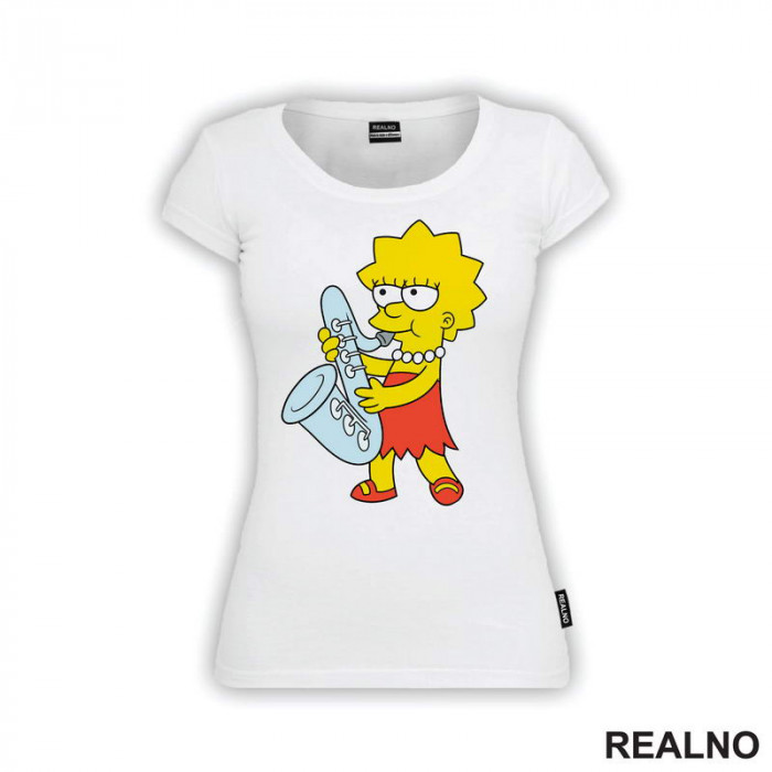 LISA SVIRA SAKSOFON - THE SIMPSONS - SIMPSONOVI - MAJICA