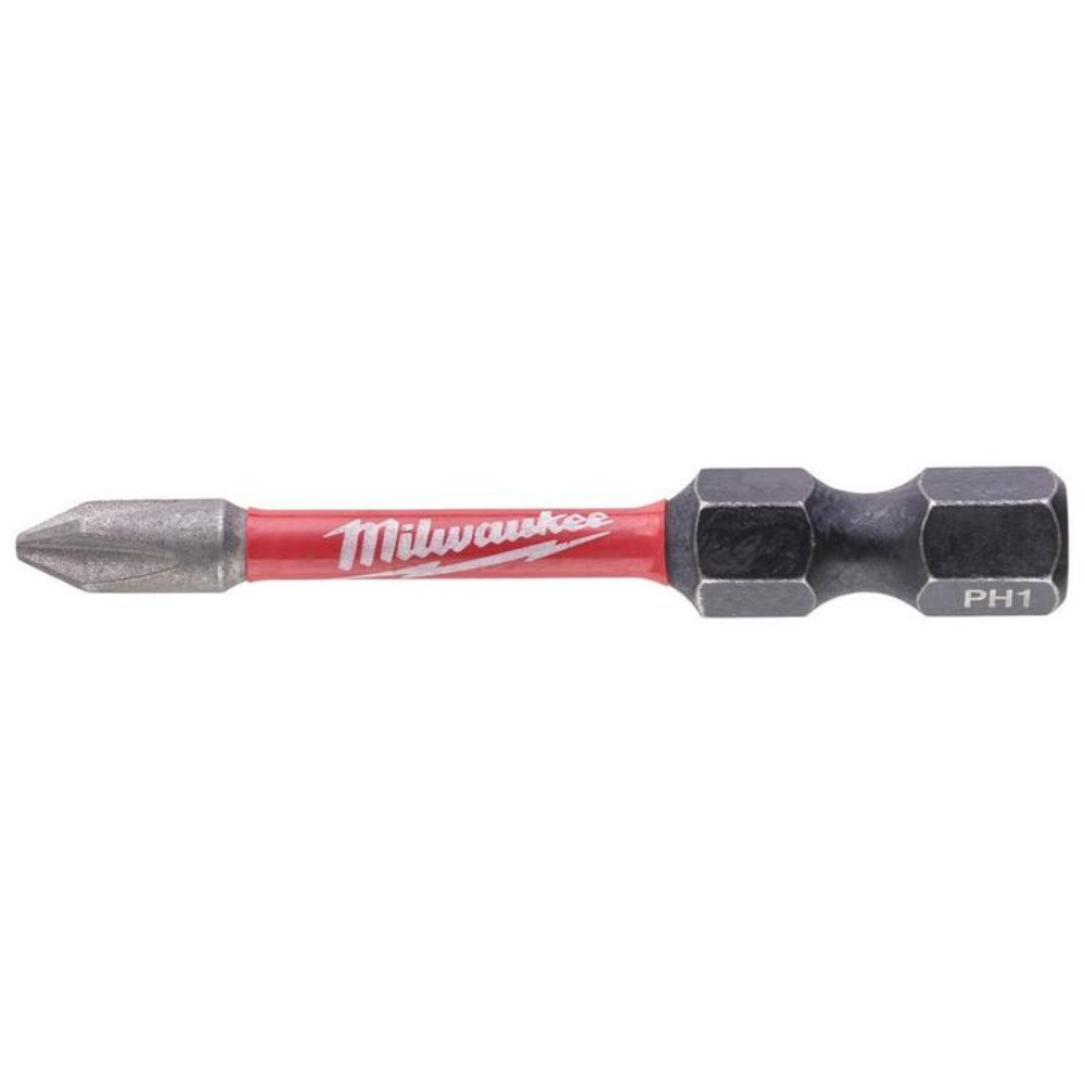 Milwaukee – Udarni bit za udarne odvrtače, PH1 x 50 mm, Shockwave – 4932471564