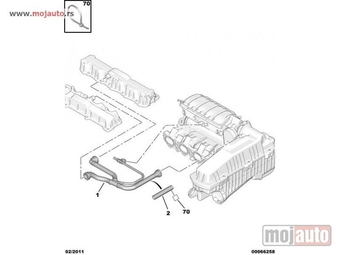 Pezo 307 1.6B 16V Crevo Uljnih Para Iberlauf 01-07,NOVO