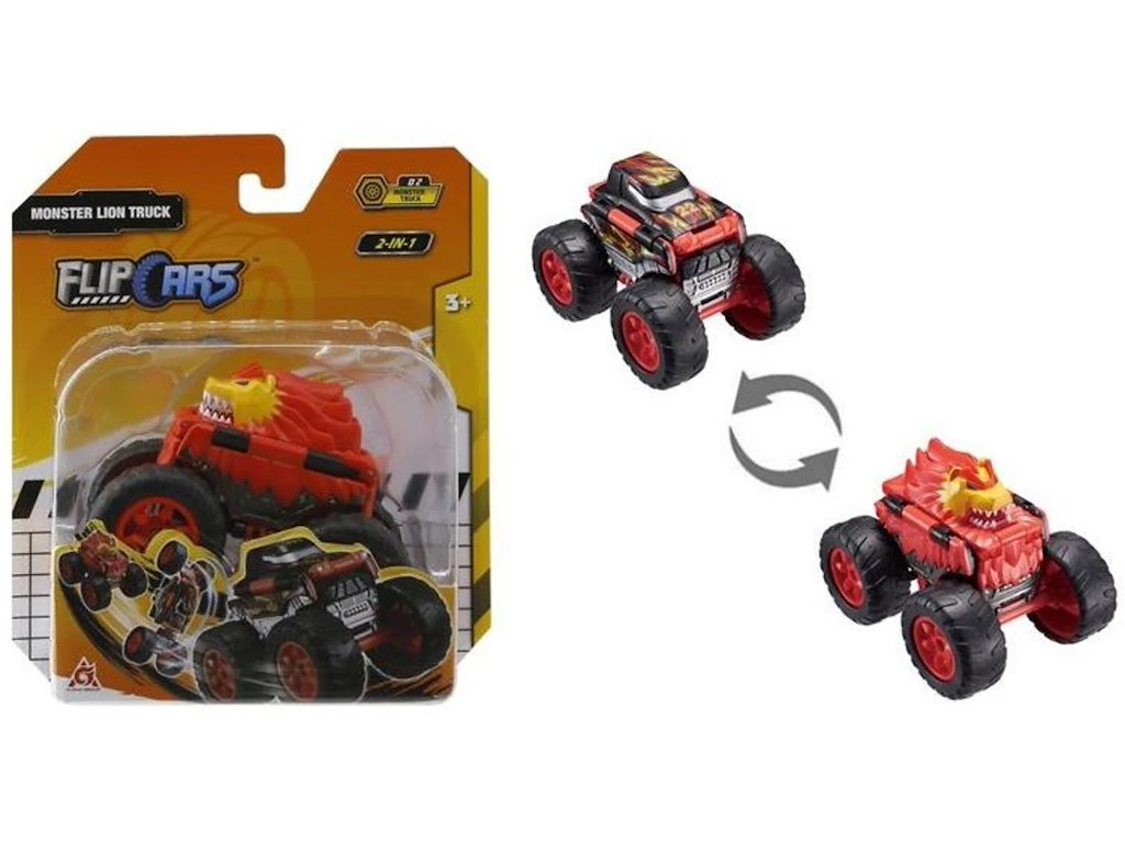Flip Cars Autić monster truck lion