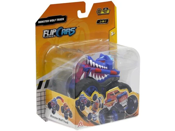 Flip Cars Autić monster truck wolf