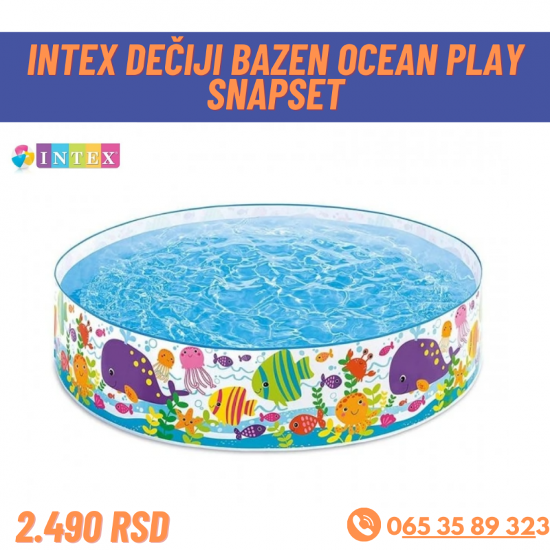 Dečiji bazen 1.83×0.38m Ocean Play Snapset 56452NP 047330