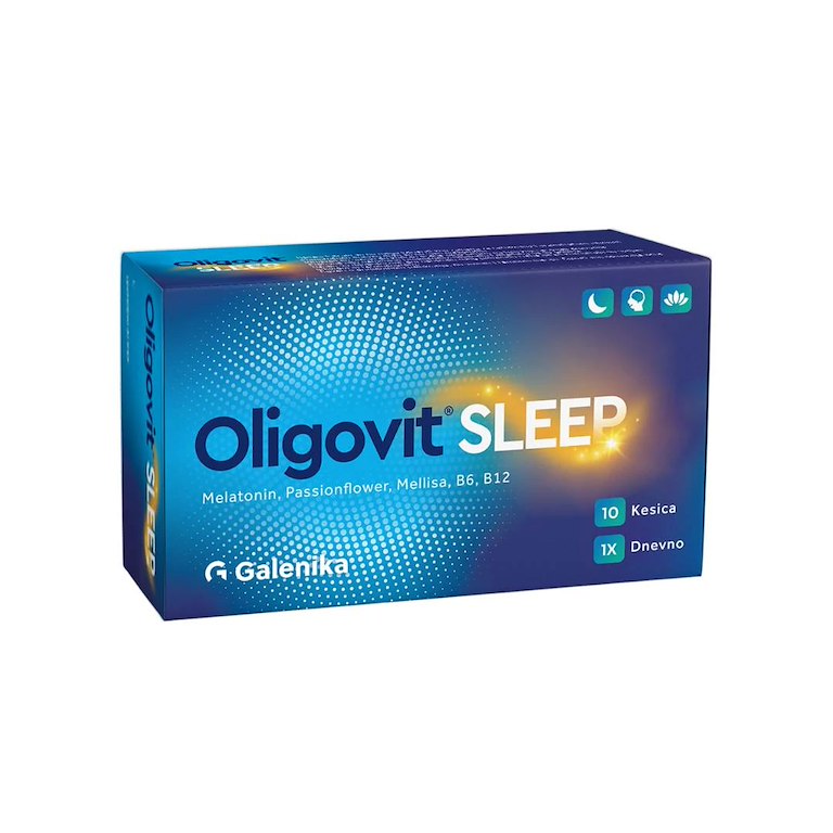 Oligovit® SLEEP 10 Kesica sa Melatoninom, Pasiflorom i Vitaminima