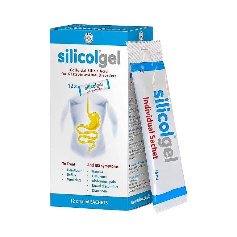 Silicol®gel Kesice Protiv Nadutost i Gorušice sa Silicijumovom Kiselinom 12 Komada