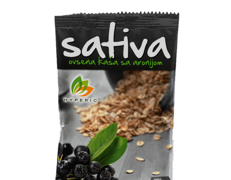 OVSENA KAŠA SATIVA - ARONIJA 150g - HYPERIC