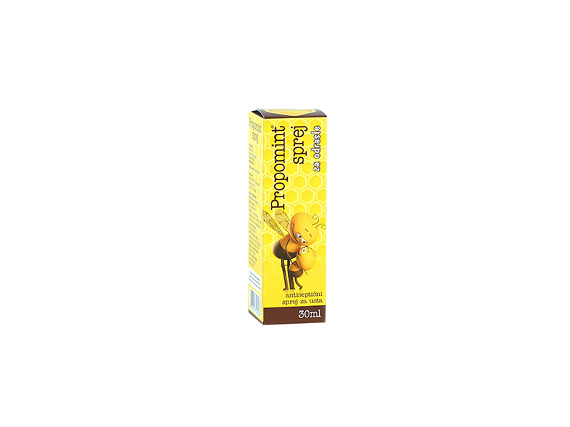 PROPOMINT SPREJ ZA ODRASLE, ANTISEPTIČNI SPREJ ZA GRLO 30ML, PROPOLIS - ESENSA