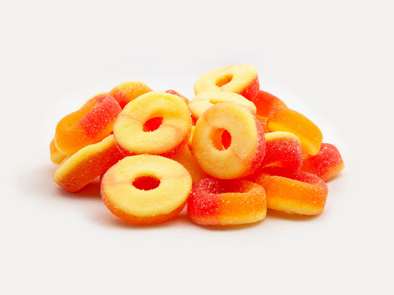 Bombon gumeni peach rings 100gr