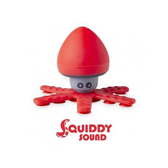 CELLY BLUETOOTH VODOOTPORNI ZVUČNIK SA DRŽAČIMA SQUIDDYSOUND, CRVENI CENA
