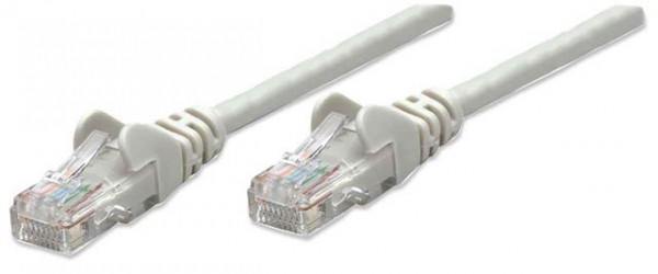 Intellinet Patch Cable, Cat6 compatible, UUTP, 1.5 m, Gray