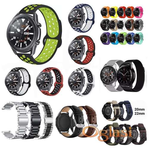 Narukvice 20mm Galaxy Watch 4 5 6 stakla maske