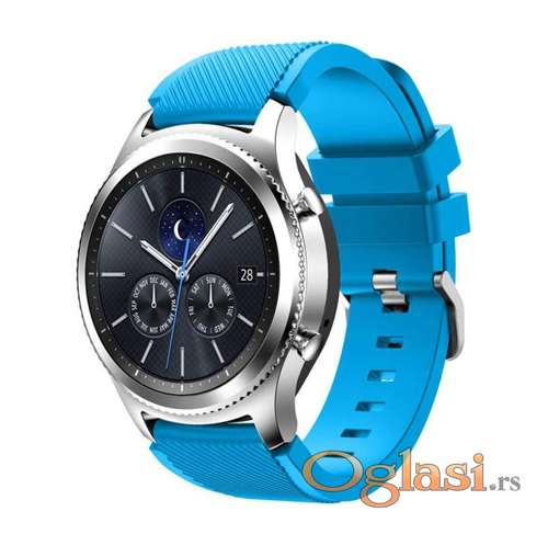 Nebo plava narukvica Galaxy Watch 6 5 4 3 46mm Huawei Watch 4 GT2 GT3 22mm i 20mm