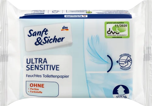 Sanft&Sicher
Ultra Sensitive vlažni toaletni papir, 50 kom