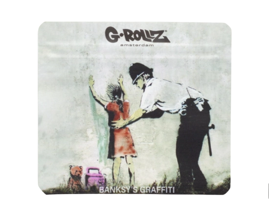 ZIP G-ROLLZ |Banksy ‘Girl Being Frisked’ smellproof bag – 10pcs – 90x80mm