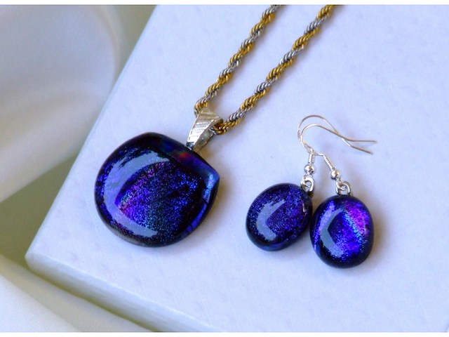 SET Dichroic Staklo - Komplet AURORA BOREALIS 3