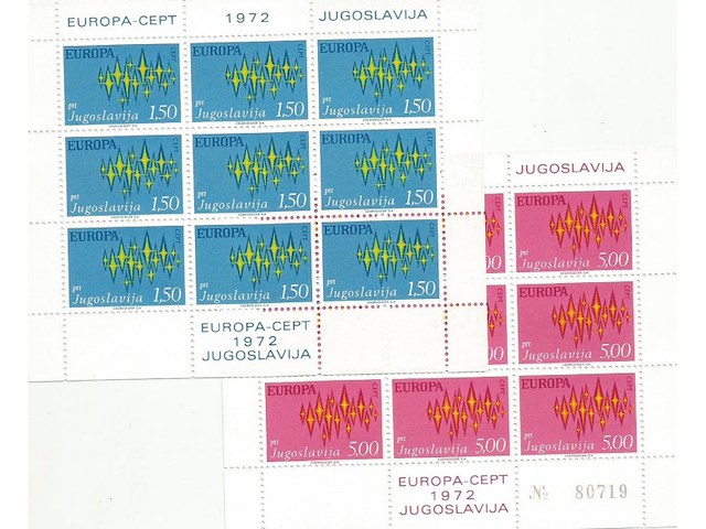 YU Evropa CEPT 1972. Tabacici,MNH