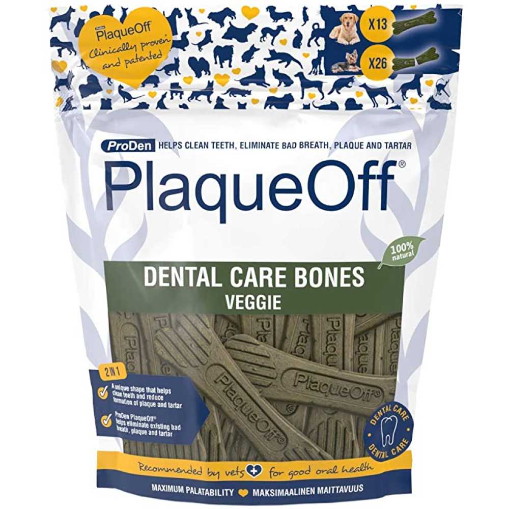 PlaqueOff Veggie Dental Care Bones - 485g