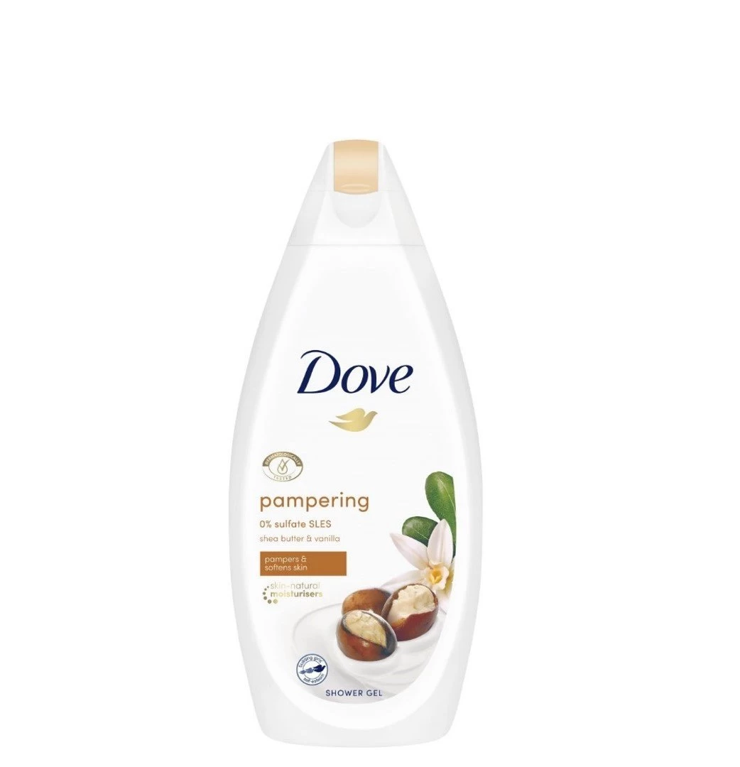 DOVE GEL 250ML PURELY PAMPERING SHEA BUTTER