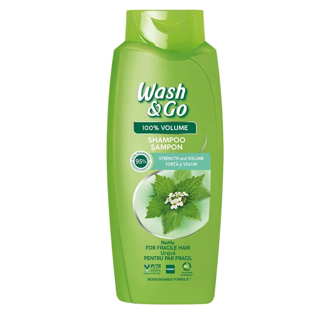 WASH&GO ŠAMPON 675ML KOPRIVA