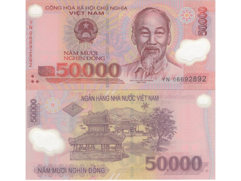 VIETNAM 50.000 50000 Dong 2006 UNC, P-121d Polymer