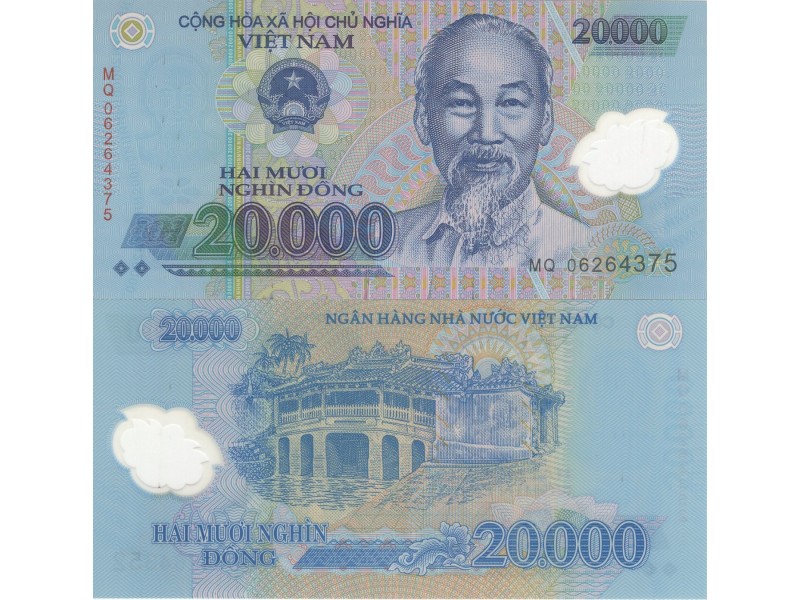 VIETNAM 20.000 20000 Dong 2006 UNC, P-120a Polymer