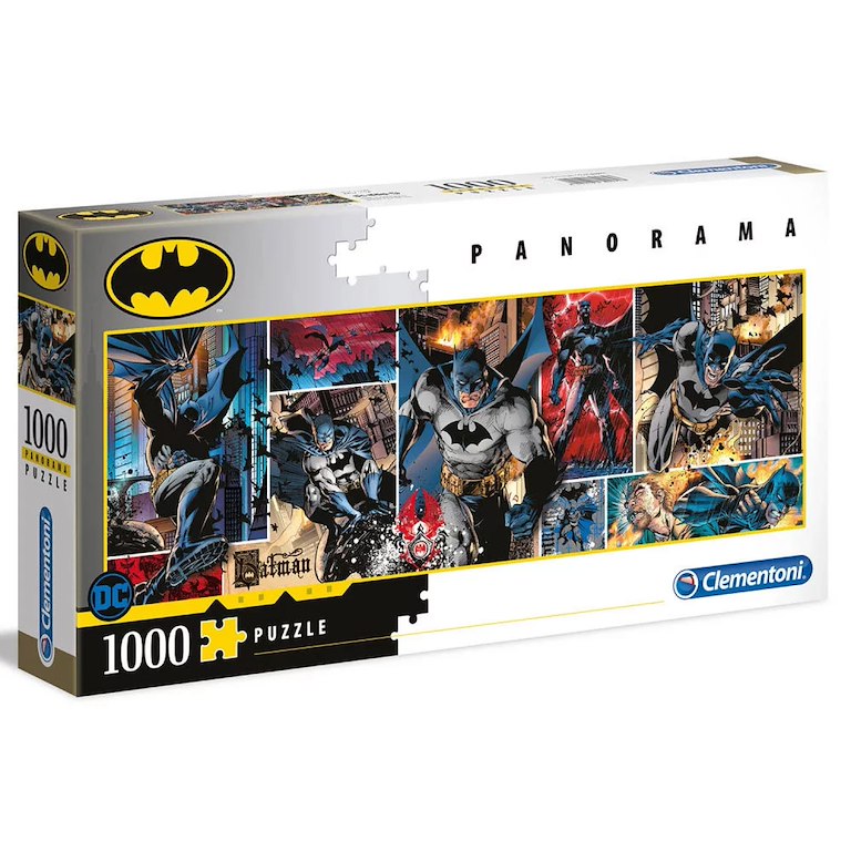 SLAGALICA PUZZLE DC COMICS BATMAN PANORAMA 1000PCS CLEMENTONI 39574