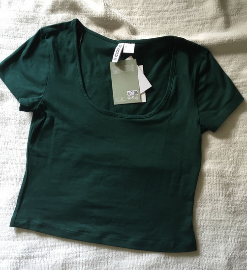 H&M crop majica - NOVO S