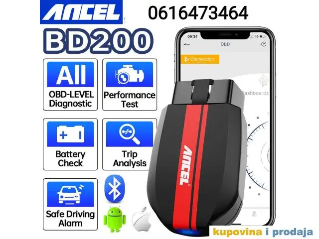 ANCEL BD200 Bluetooth OBD2 Auto dijagnostički alat