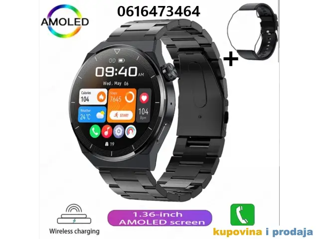 Novo - GT3 Pro Bluetooth NFC Smart Watch Bluetooth Poziv