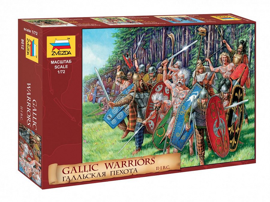 ZVEZDA 1/72 Gallic warriors