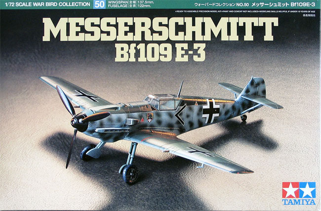 TAMIYA 1/72 Messerschmitt Bf-109E-3