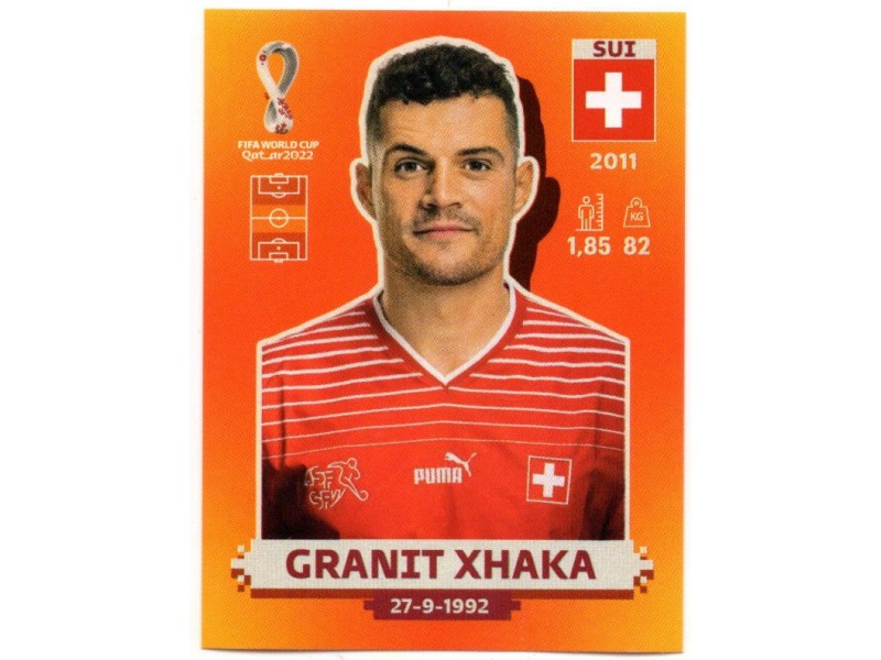 SUI.13 - GRANIT XHAKA - PANINI FWC Qatar 2022