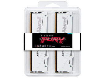 KINGSTON DIMM DDR5 32GB (2x16GB kit) 6000MTs KF560C36BWEA-32 FURY Beast RGB White EXPO