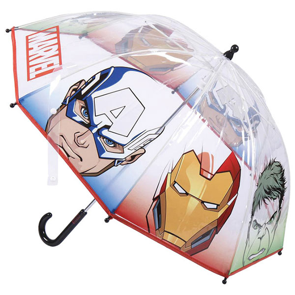 Kišobran dečji ručni (kupola) 45cm Avengers Cerda 2400000655 providni
