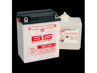 Akumulator BS 12V 12Ah sa kiselinom BB12AL-A desni plus (134x80x160) AK60
