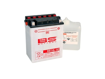 Akumulator BS 12V 14Ah sa kiselinom BB14L-A2 desni plus (134x89x166) AK57