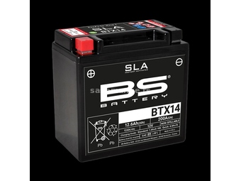 Akumulator BS 12V 12Ah gel BTX14-FA levi (150x87x145) AK38