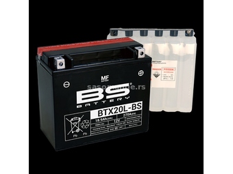 Akumulator BS 12V 18Ah gel BTX20L-BS desni plus (175x87x155) 270A AK26