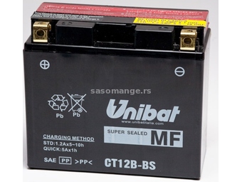 Akumulator UNIBAT 12V 11Ah gel CT12B-BS levi plus (151x70x130) 180A AK18
