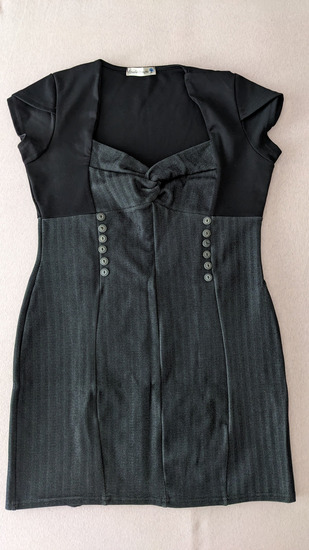 Crno-siva haljina