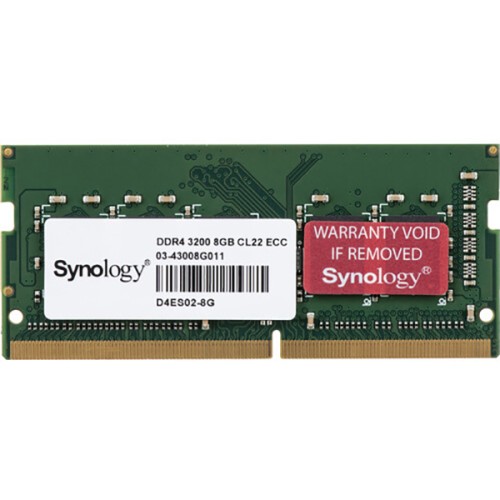 Synology 8GB DDR4 ECC Unbuffered SODIMM memorija | D4ES02-8G