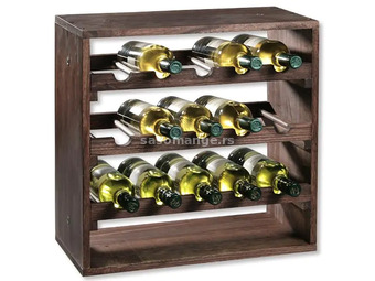 Polica za vino 50x50x28cm borovo drvo KESPER KSP69243