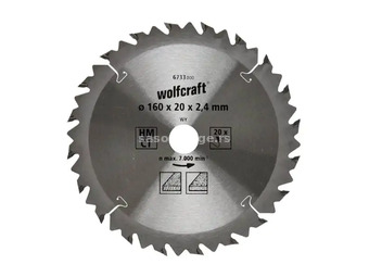 Wolfcraft 6733000 List kružne testere cirkulara, 160x20x2.4mm