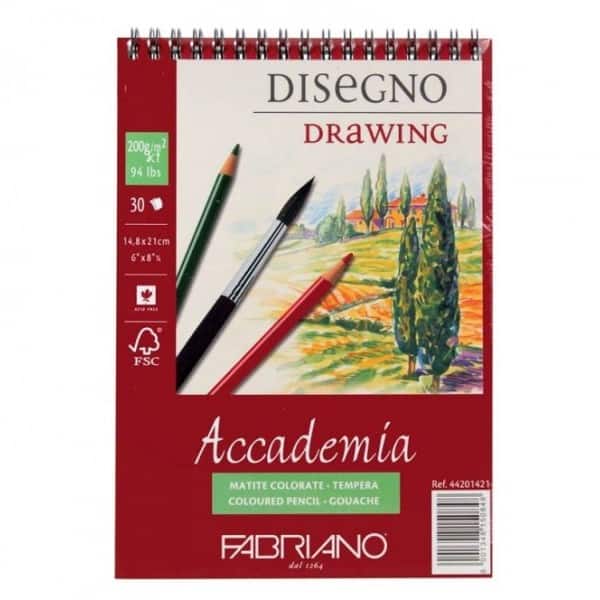 Papir FABRIANO ACCADEMIA DISEGNO 200gr A5 30L / SPIRALNI*5 (44201421) (FABRIANO)