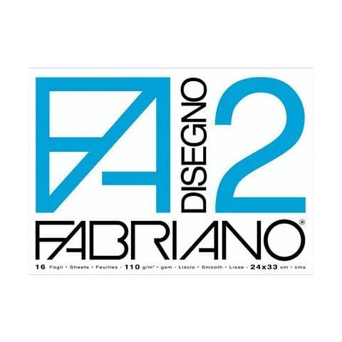 FABRIANO DISEGNO 2 BLOK 110gr SREDNJE HRAPAV 33x48cm 12L (06201534) (FABRIANO)