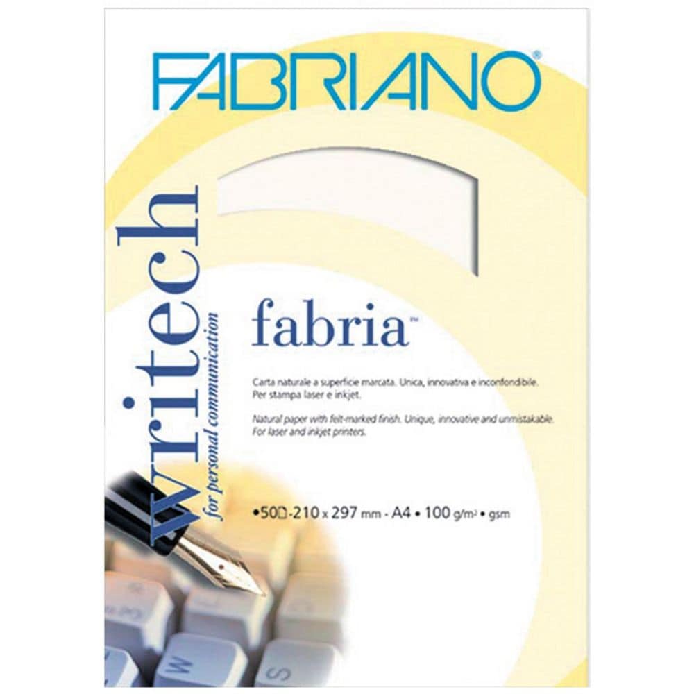 FABRIANO WRITECH FABRIA A4/100gr BRIZZATO NEVE 50L (52212974) (FABRIANO)