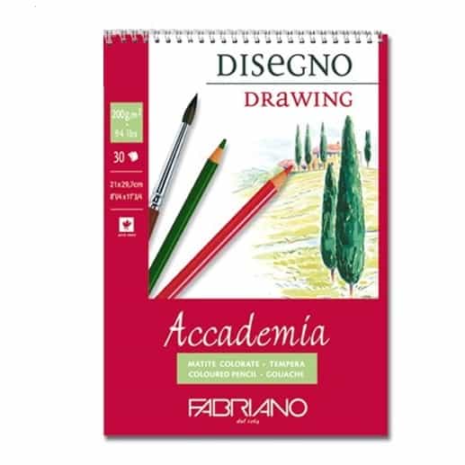 Papir FABRIANO ACCADEMIA DISEGNO 200gr A4 30L / SPIRALNI*5 (44202129) (FABRIANO)