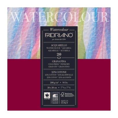 Blok FABRIANO WATERCOLOR 200gr 20L (72612020) (FABRIANO)