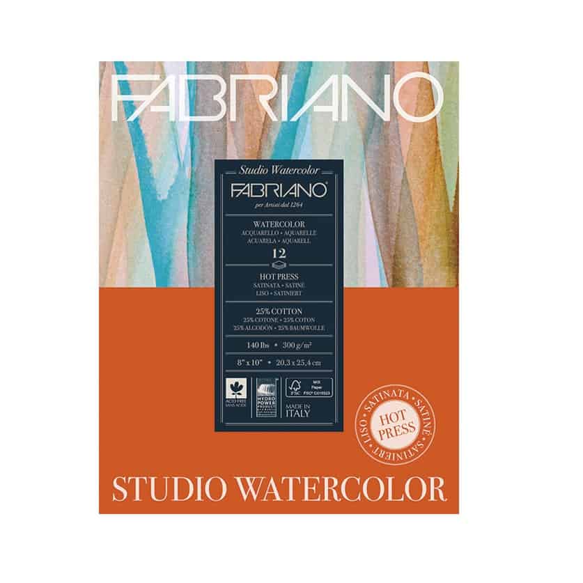 Blok FABRIANO WATERCOLOR HP 300gr 12L (19123001) (FABRIANO)